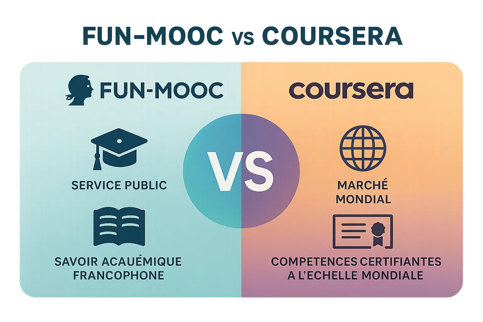 FUN-MOOC / Coursera : Choisir sa plateforme MOOC 2025 - MOOC Web