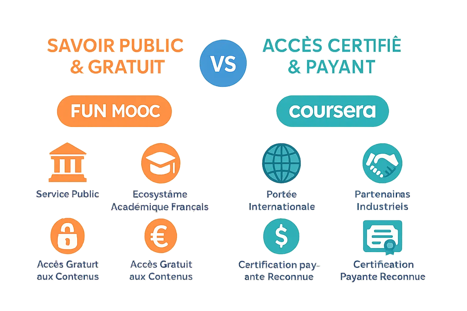 FUN-MOOC / Coursera : Choisir sa plateforme MOOC 2025 - MOOC Web